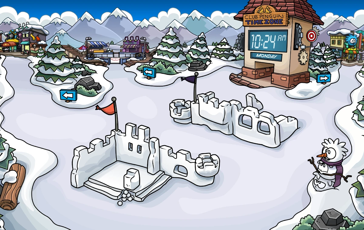 Snowball Fight | Club Penguin Wiki | Fandom