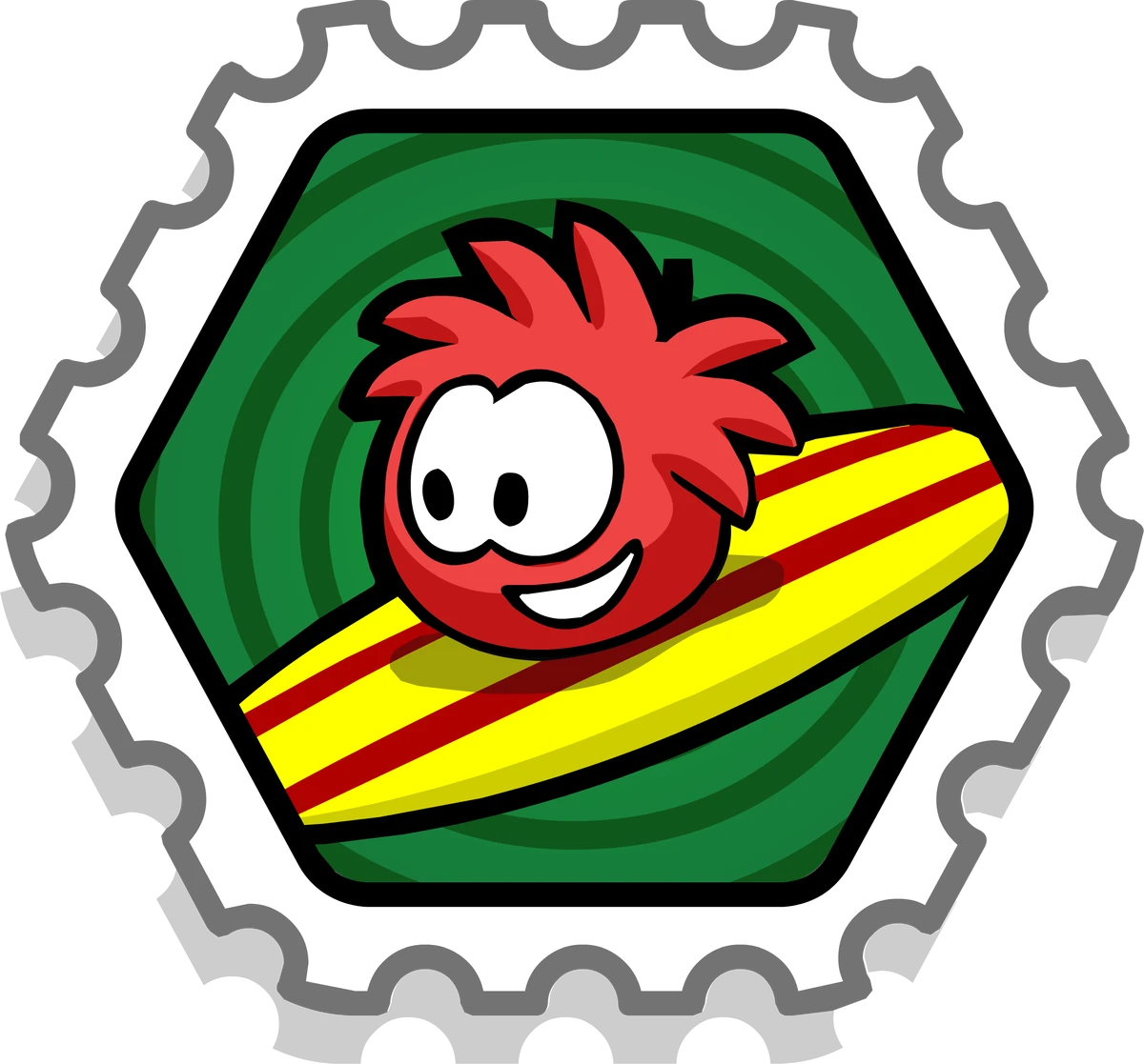 Puffle Surfin' stamp | Club Penguin Wiki | Fandom