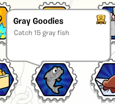 Gray Goodies stamp | Club Penguin Wiki | Fandom