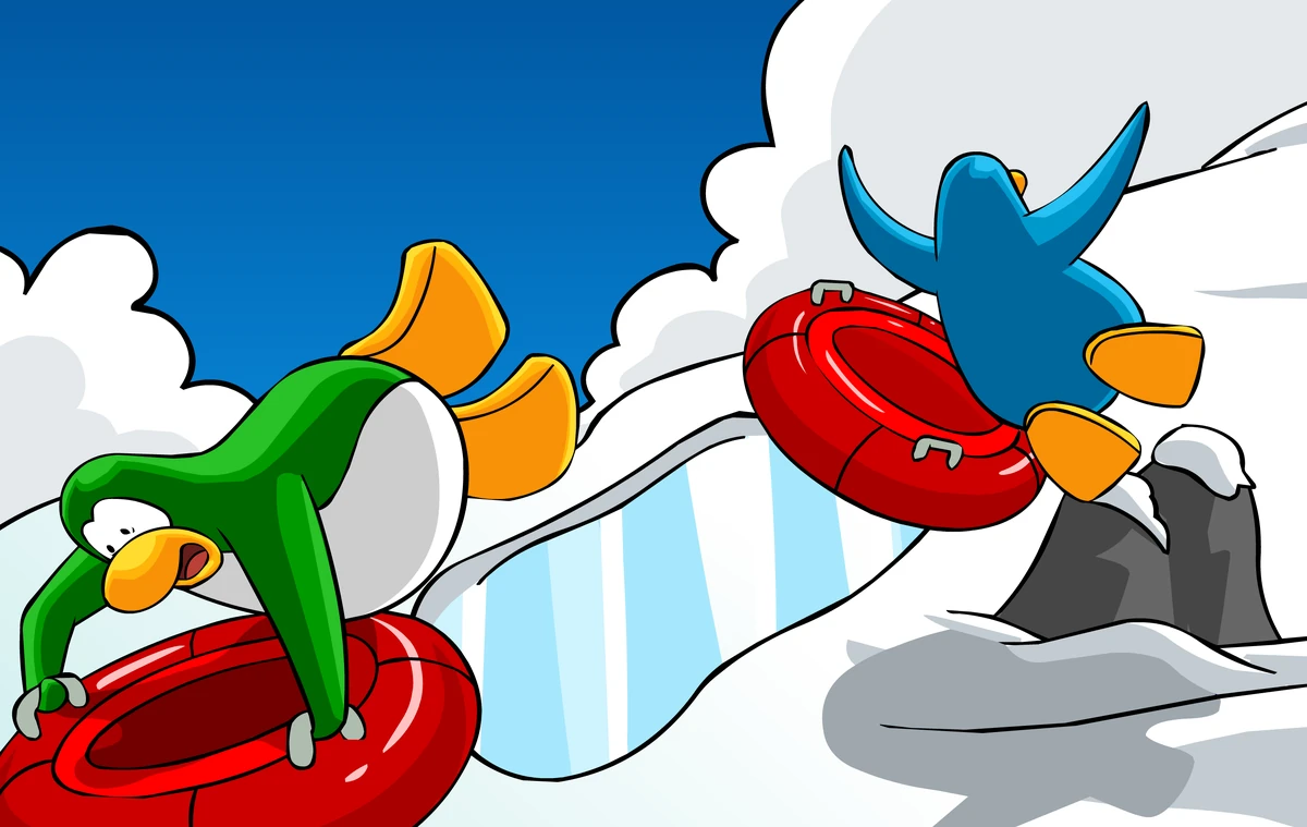 Sled Race postcard | Club Penguin Wiki | Fandom