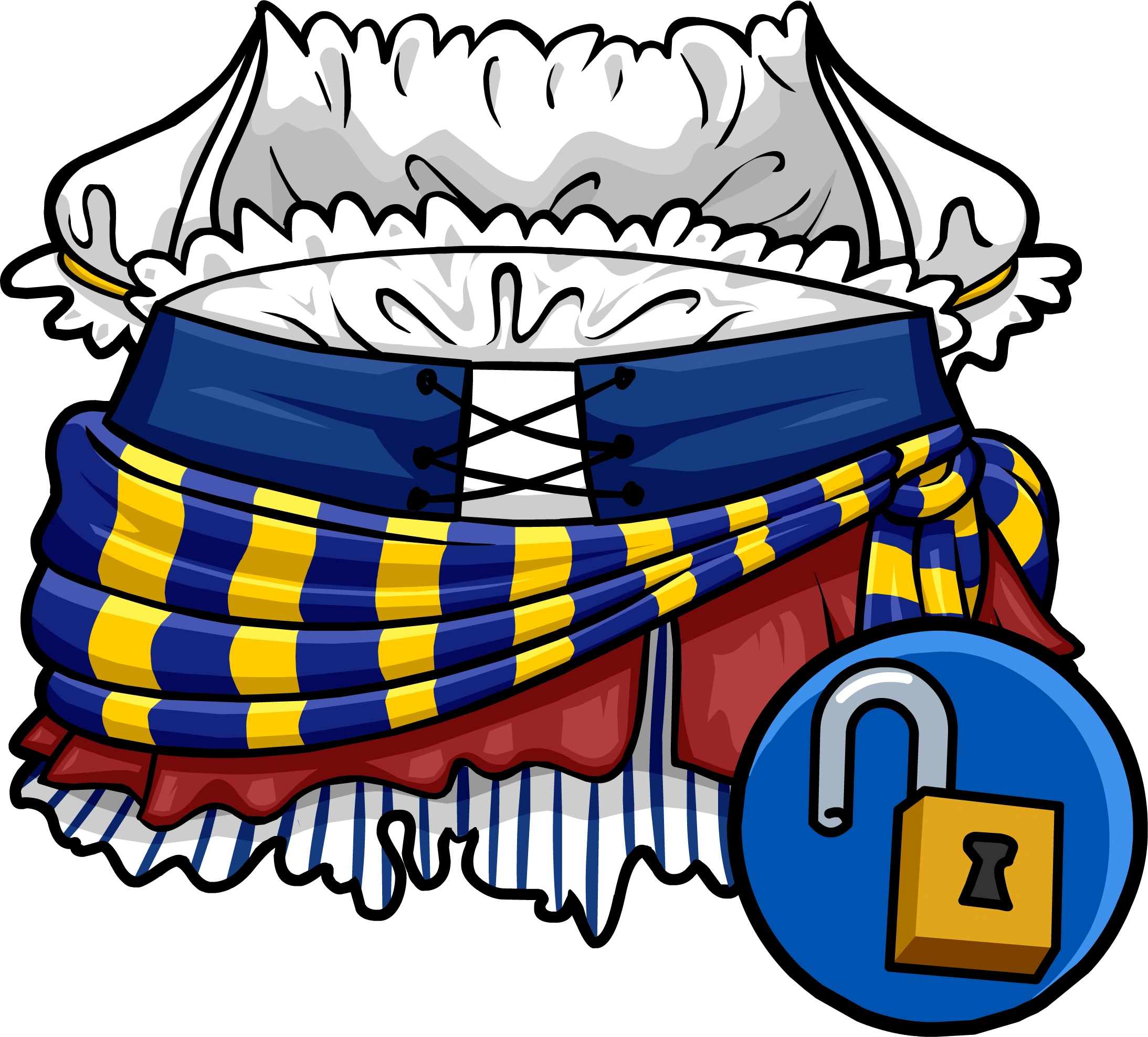 Blue Buccaneer Dress | Club Penguin Wiki | Fandom