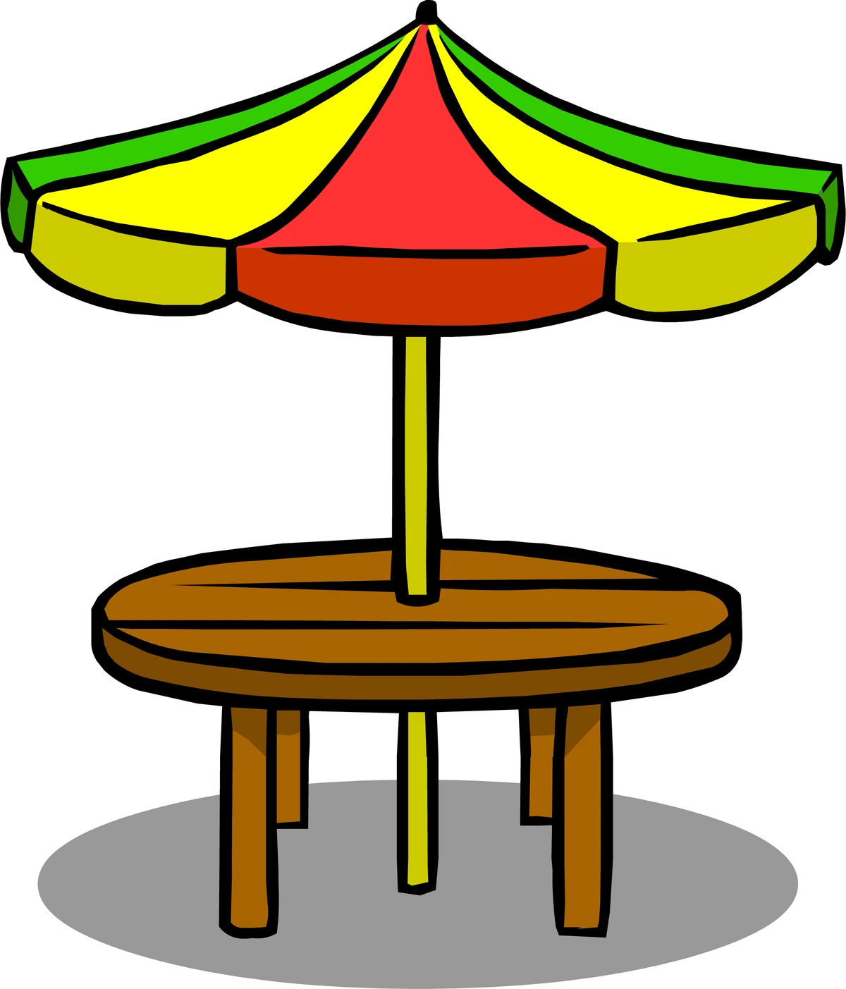 Umbrella Table | Club Penguin Wiki | Fandom