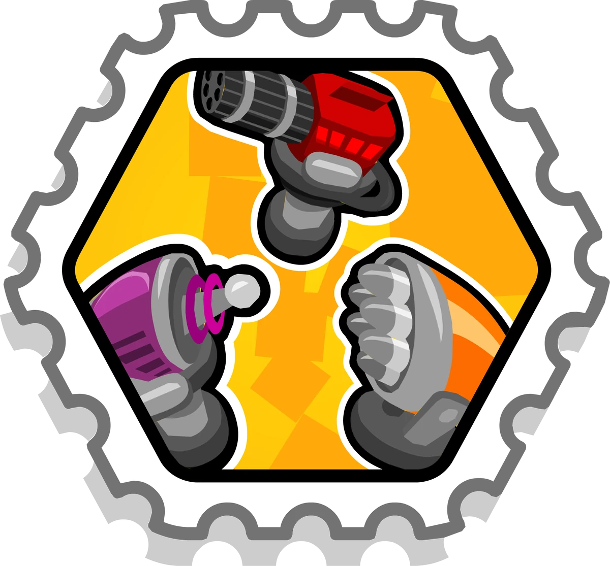 Mono Mechanic stamp | Club Penguin Wiki | Fandom