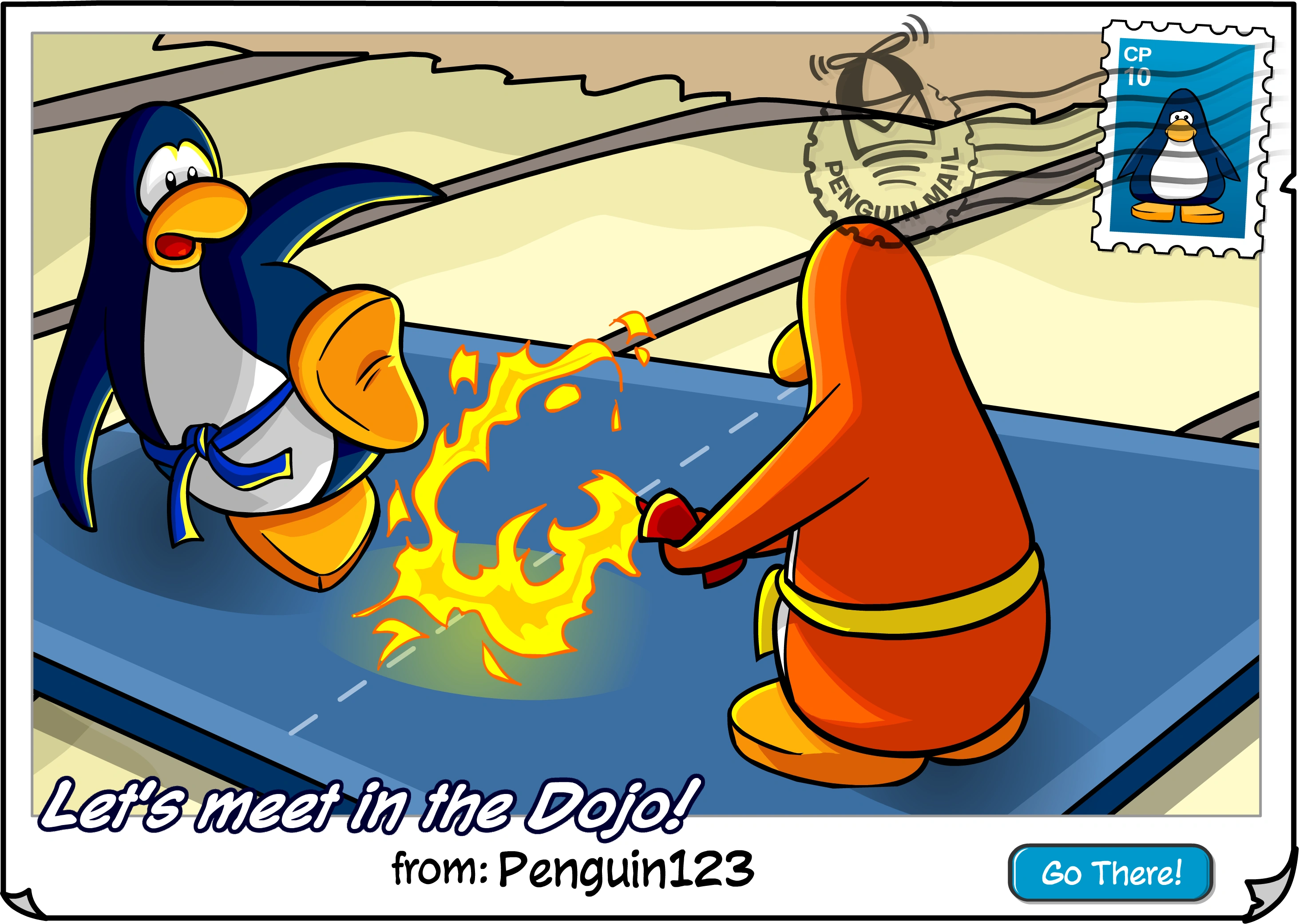 Dojo postcard | Club Penguin Wiki | Fandom