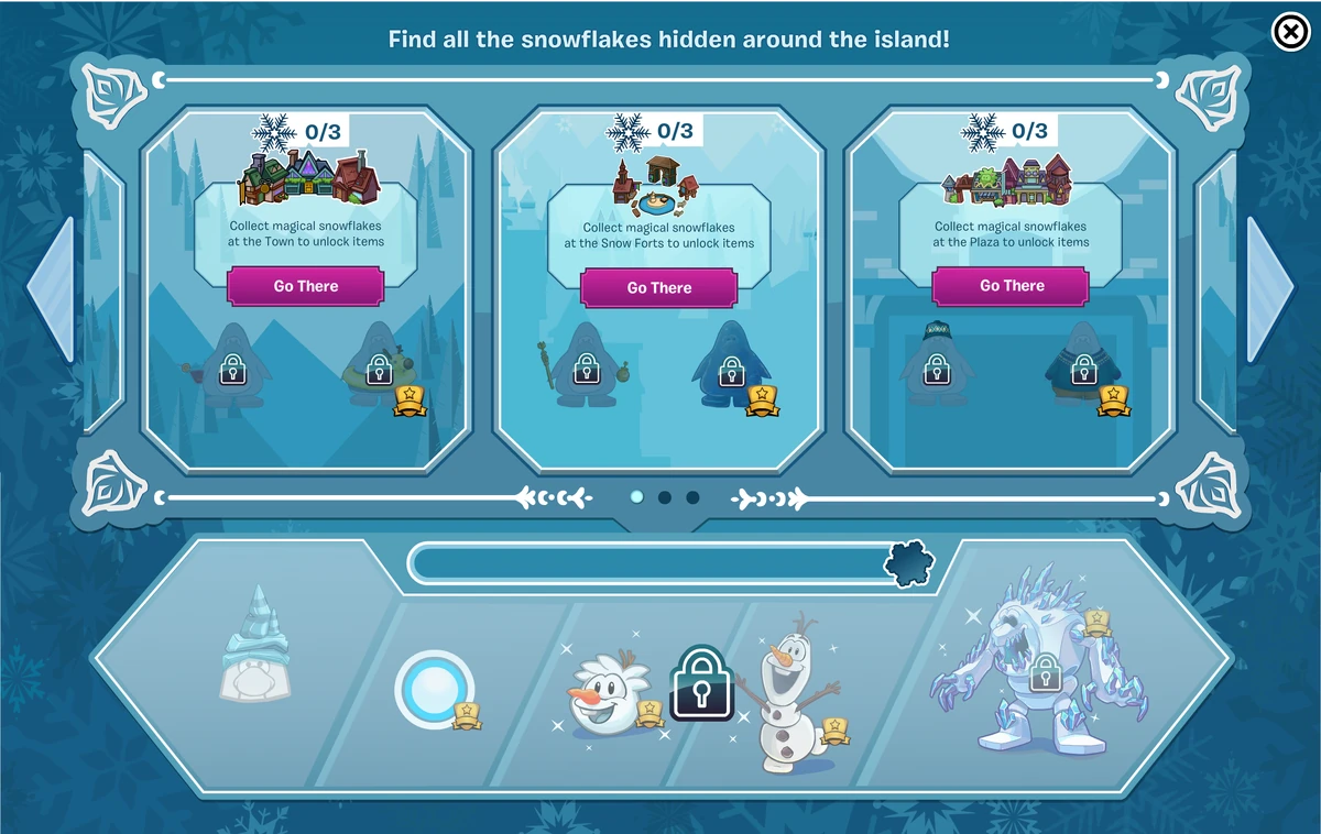 Frozen Party interface | Club Penguin Wiki | Fandom