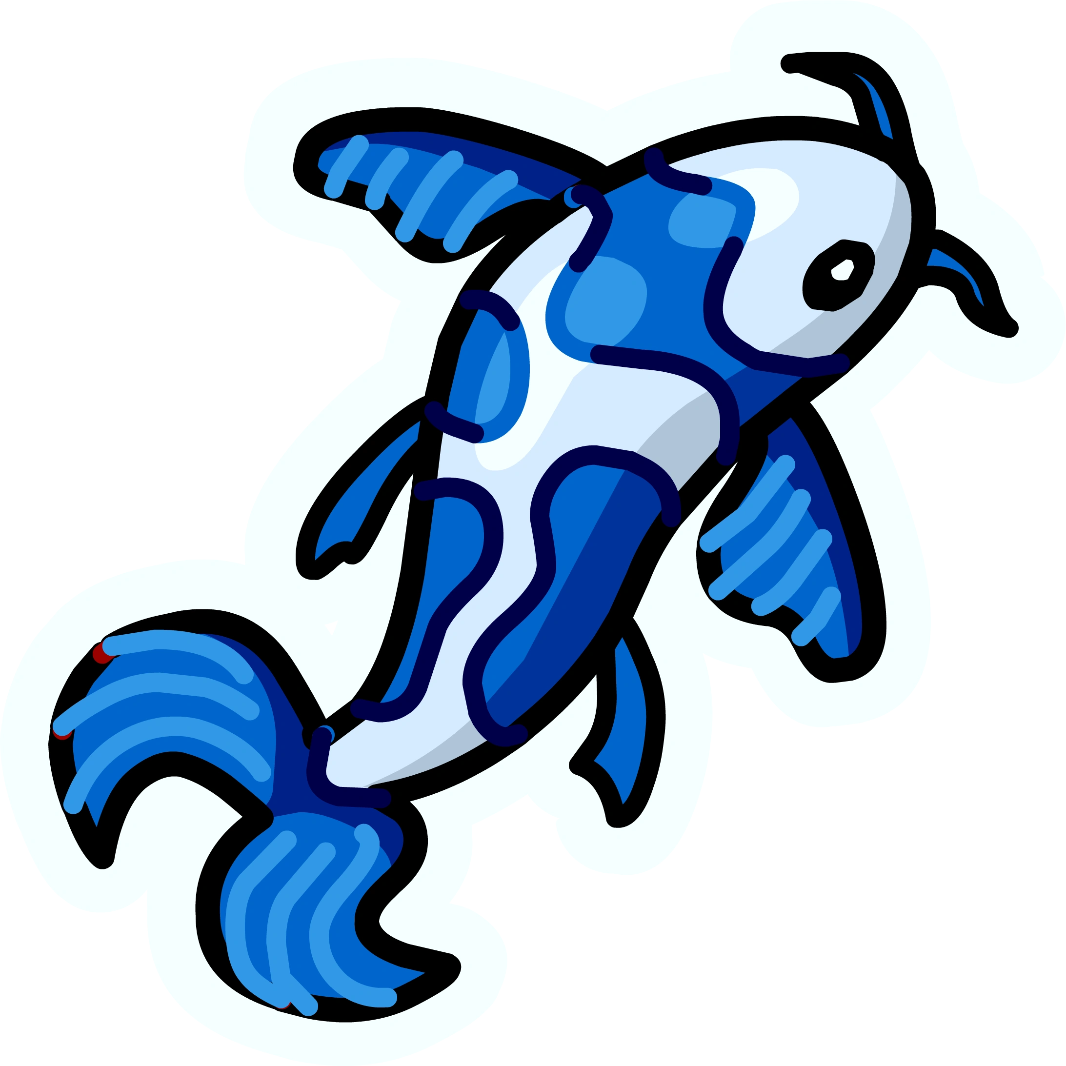 Blue Fish Pin | Club Penguin Wiki | Fandom