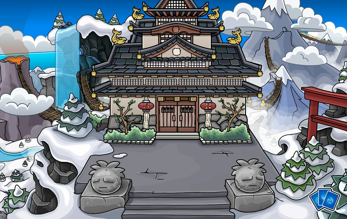 Dojo Courtyard | Club Penguin Wiki | Fandom