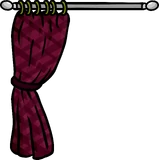 Burgundy Curtains | Club Penguin Wiki | Fandom