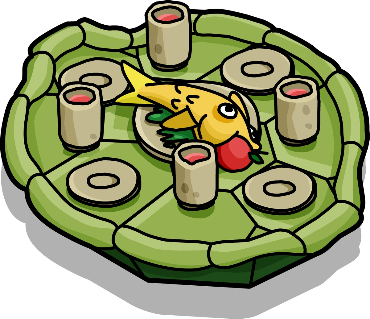 Tortoise Dining Table | Club Penguin Wiki | Fandom