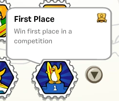 First Place stamp | Club Penguin Wiki | Fandom