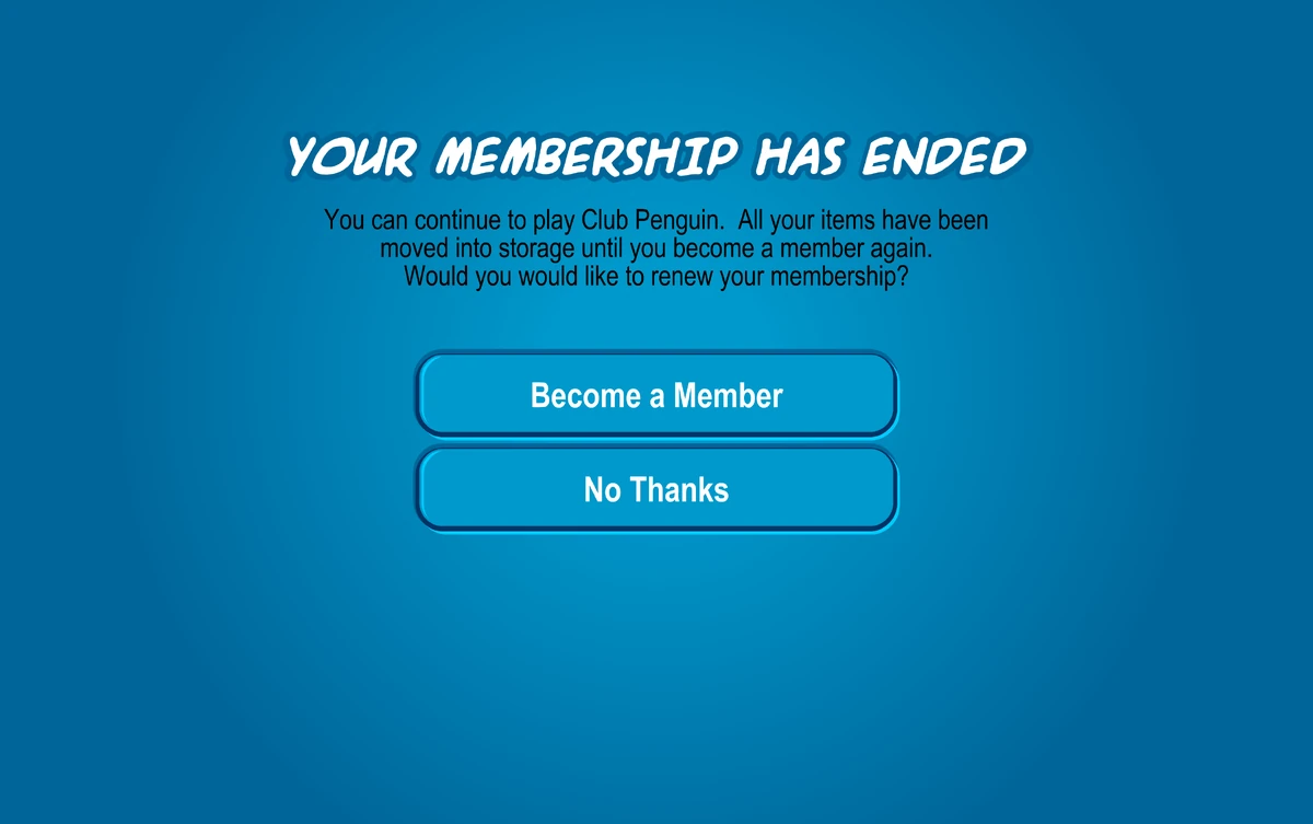 Membership Expire Note | Club Penguin Wiki | Fandom