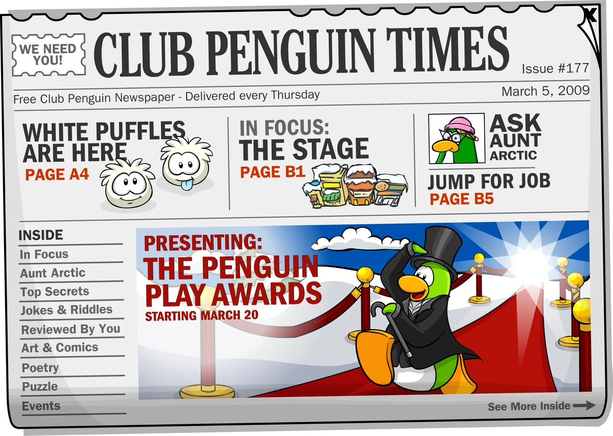 Club Penguin Times/Issue 177 | Club Penguin Wiki | Fandom