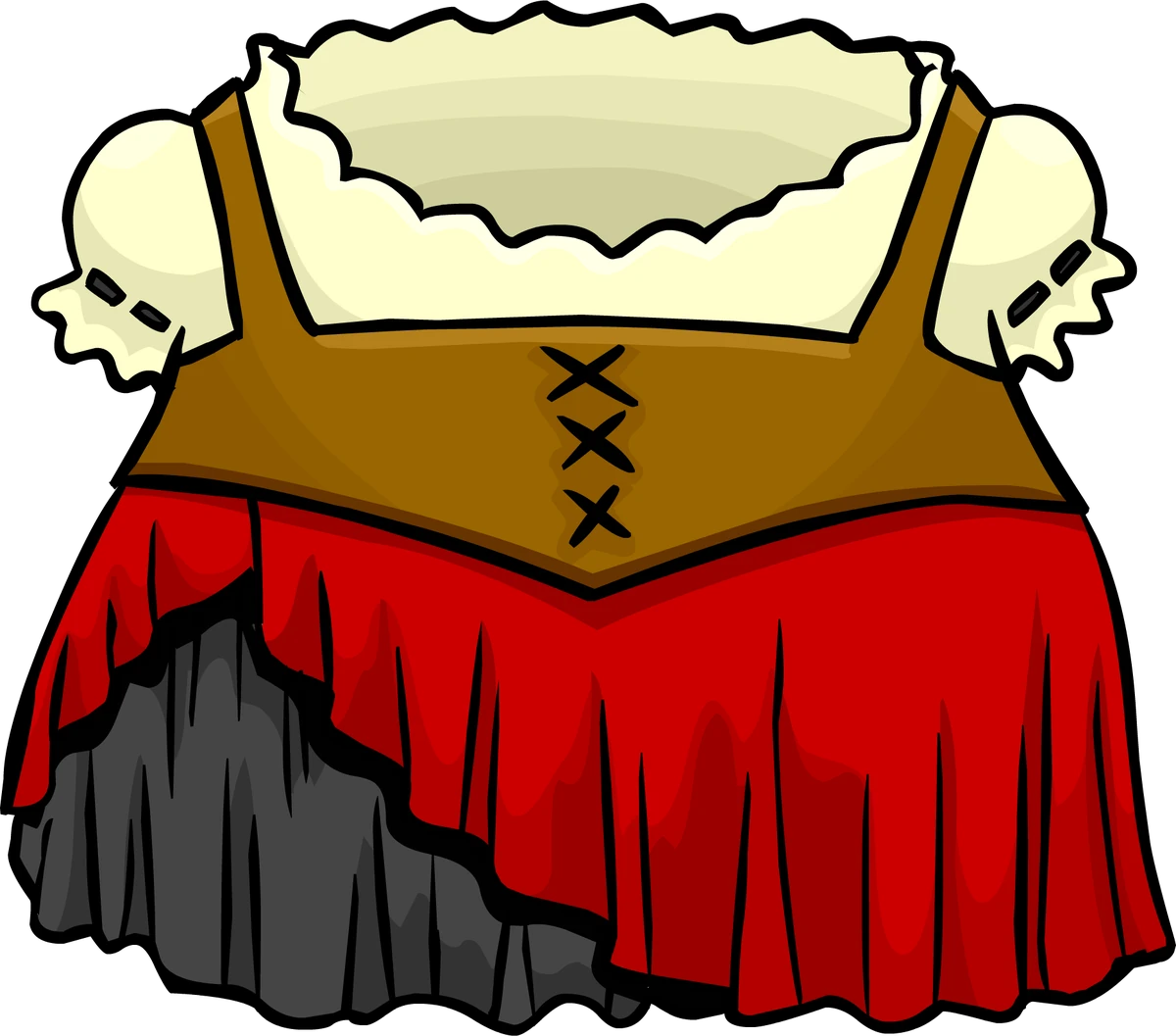 Red Pirate Dress | Club Penguin Wiki | Fandom