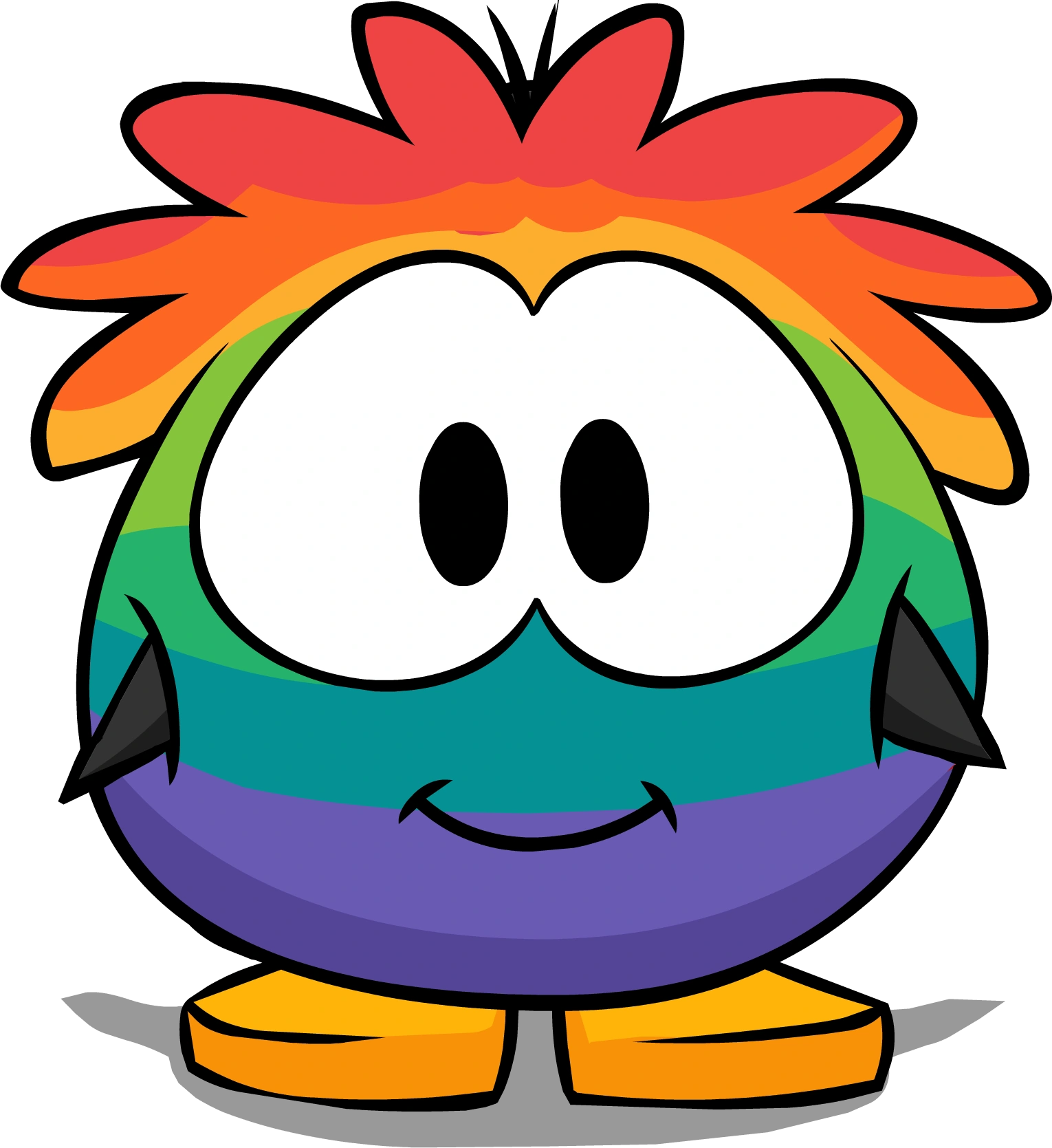 Rainbow Puffle Costume | Club Penguin Wiki | Fandom