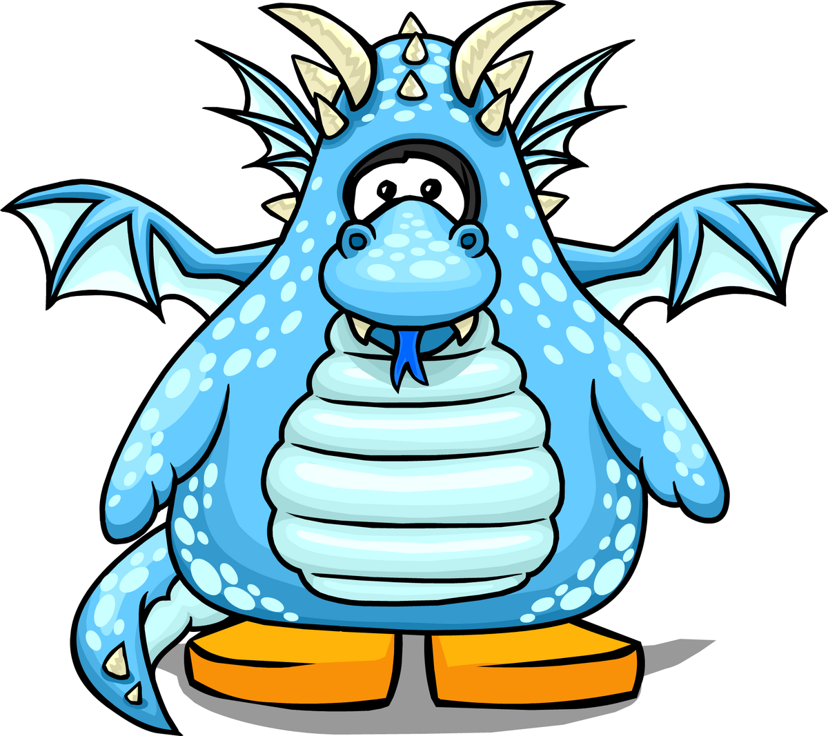 Blue Dragon Costume | Club Penguin Wiki | Fandom