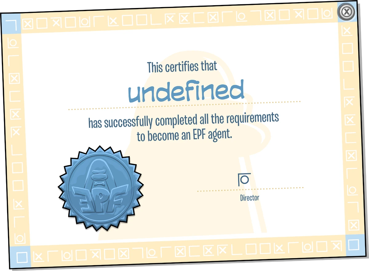 EPF Certificate | Club Penguin Wiki | Fandom