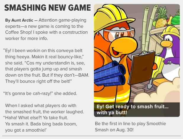 Smoothie Smash | Club Penguin Wiki | Fandom