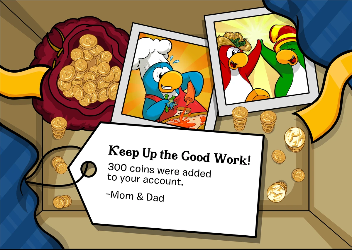 Special Gift: Good Work postcard | Club Penguin Wiki | Fandom