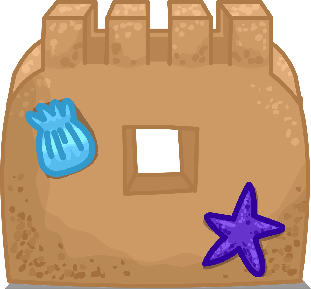 Sand Castle Wall | Club Penguin Wiki | Fandom