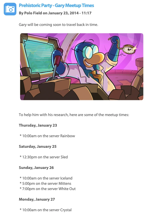 Mascot meetups | Club Penguin Wiki | Fandom