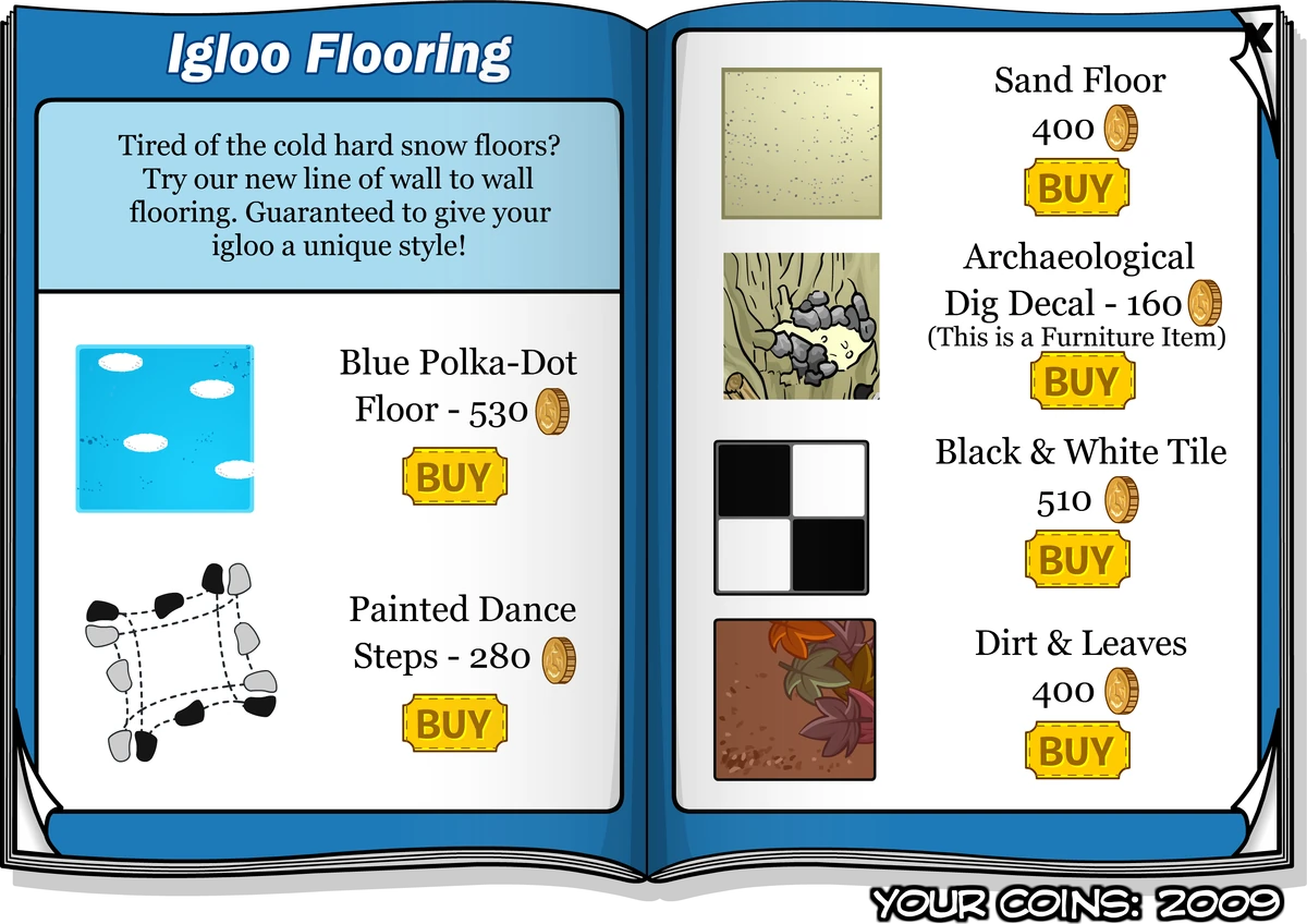 Igloo Catalog/September 2009 | Club Penguin Wiki | Fandom