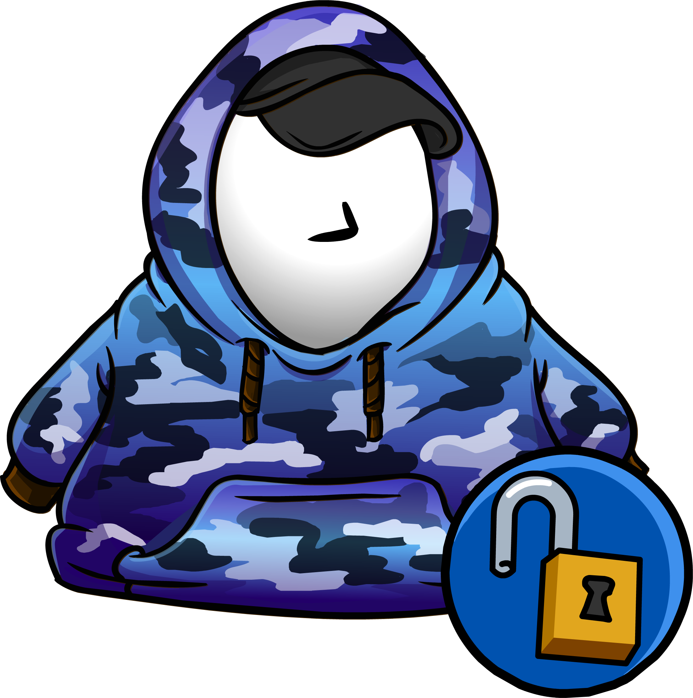 Blue Hip Hop Hoodie | Club Penguin Wiki | Fandom
