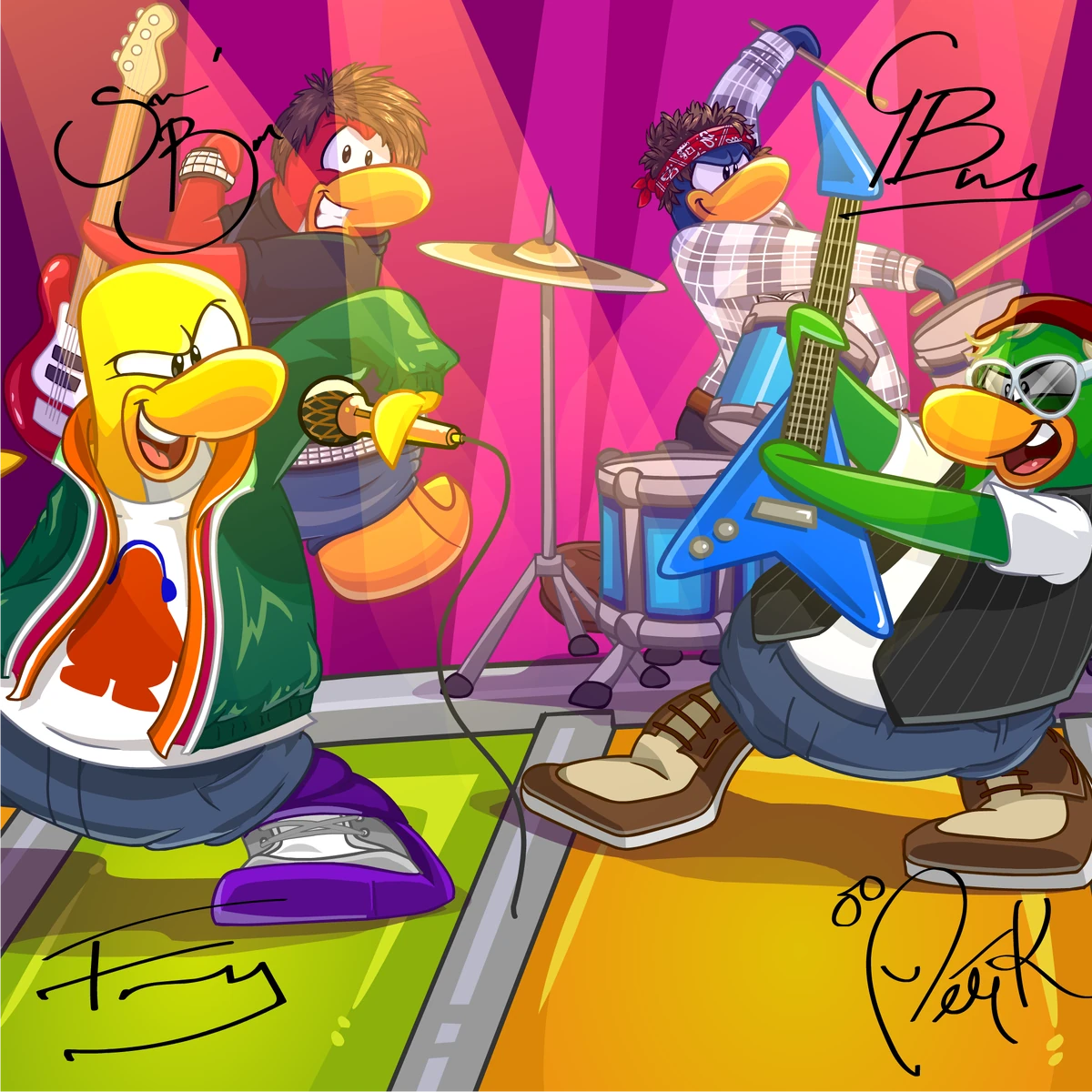 Penguin Band Giveaway | Club Penguin Wiki | Fandom