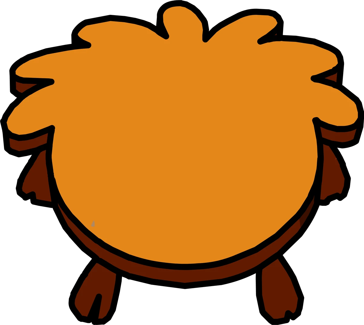 Rustic Puffle Table | Club Penguin Wiki | Fandom