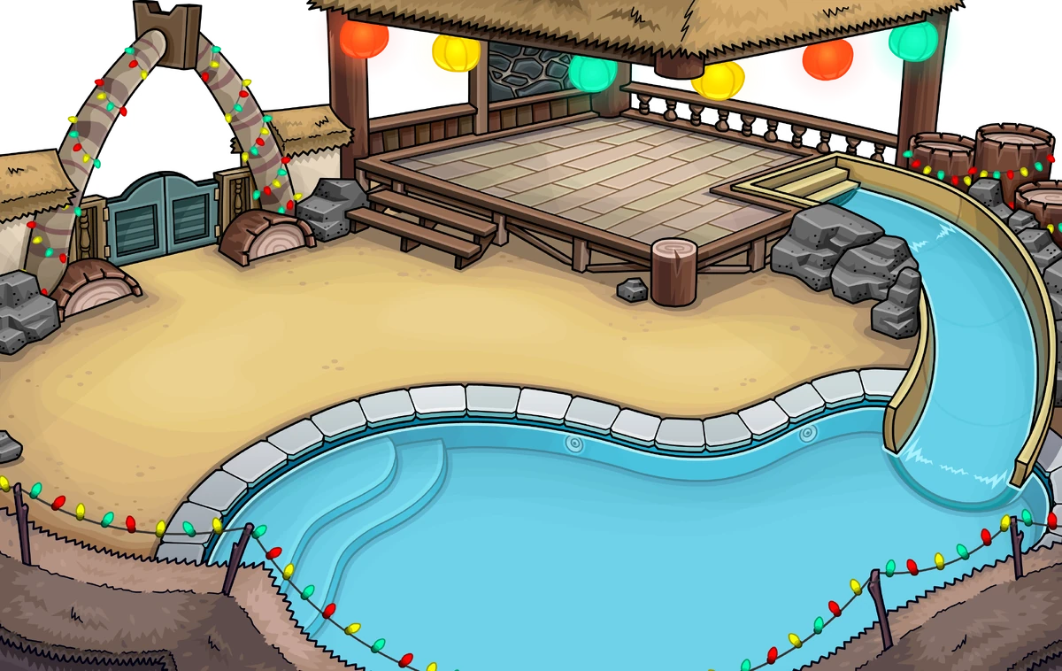 Beach Party Igloo | Club Penguin Wiki | Fandom