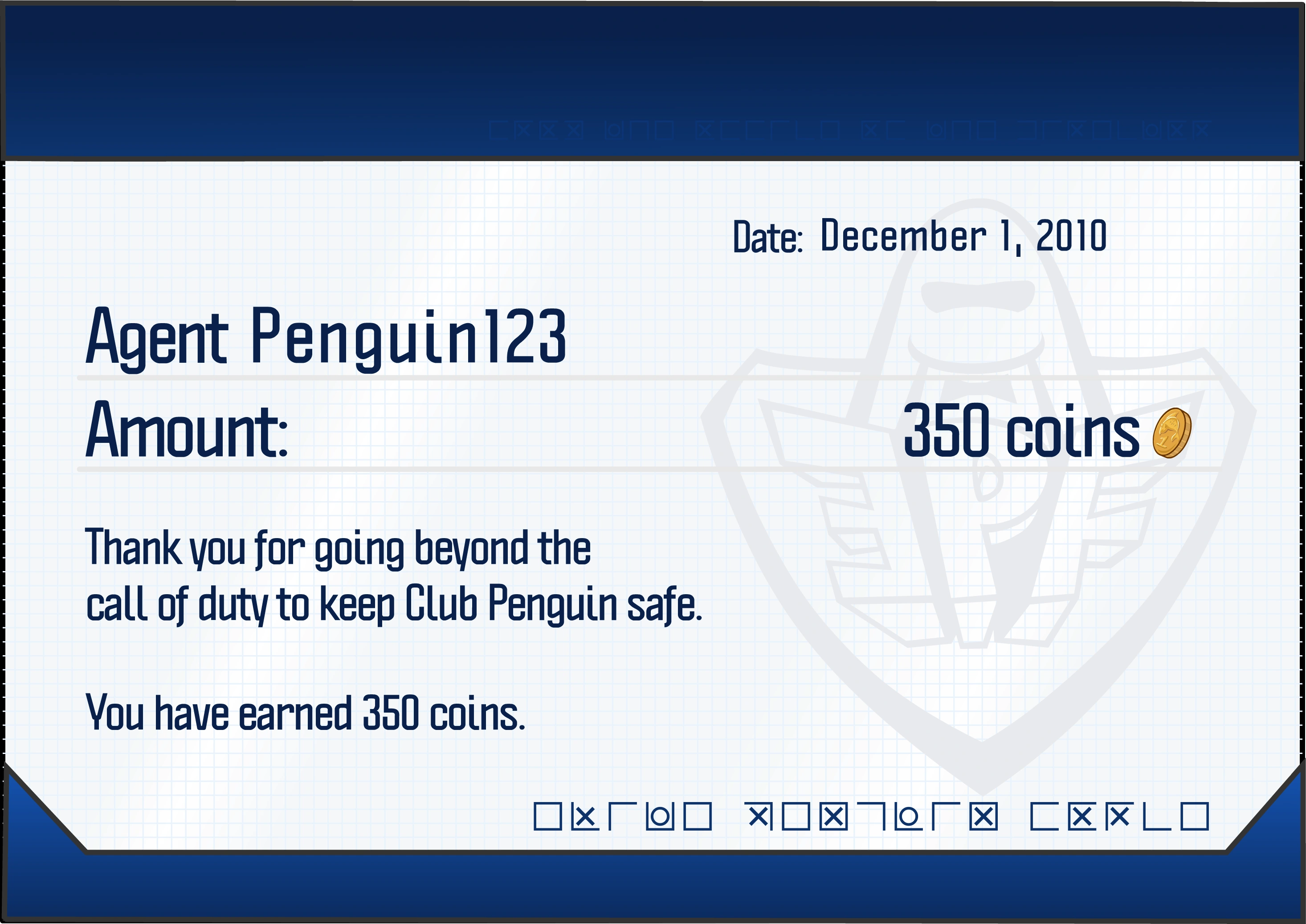 Jobs: EPF Agent postcard | Club Penguin Wiki | Fandom
