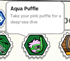 Aqua Puffle stamp | Club Penguin Wiki | Fandom