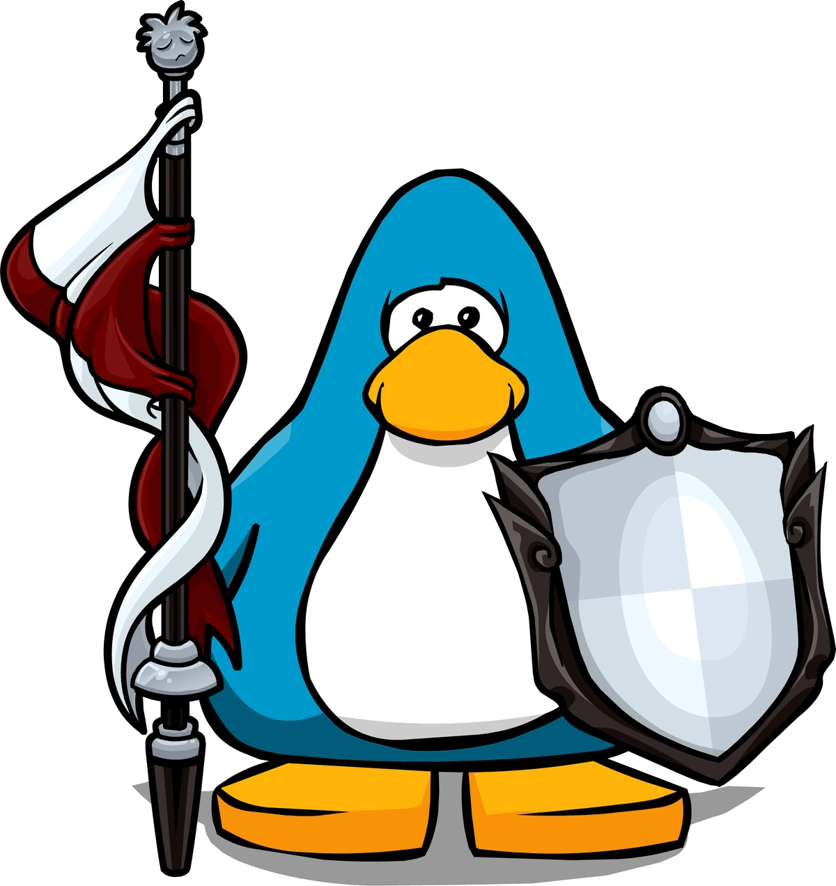 Staff and Shield | Club Penguin Wiki | Fandom