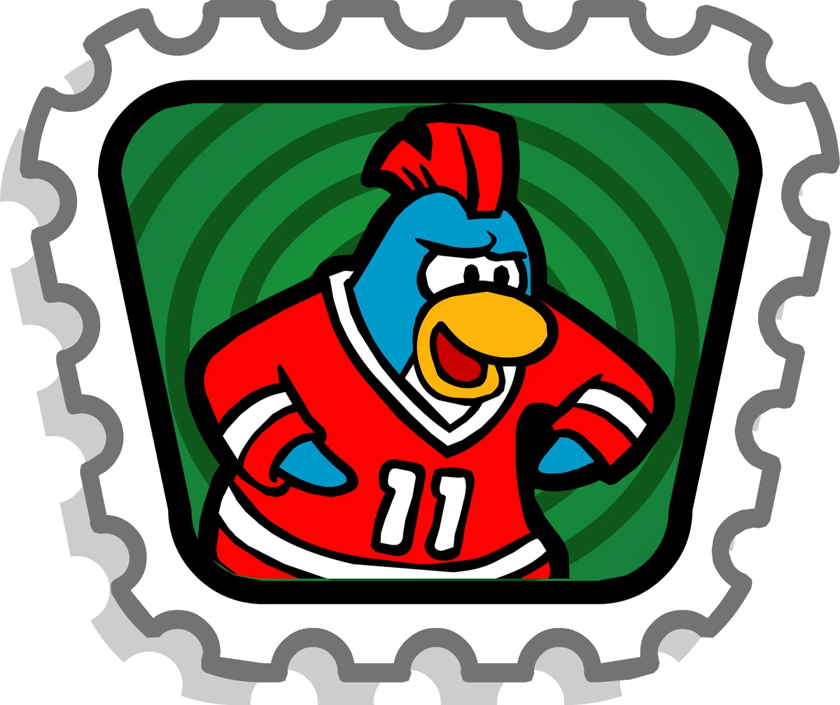 Red Win stamp | Club Penguin Wiki | Fandom