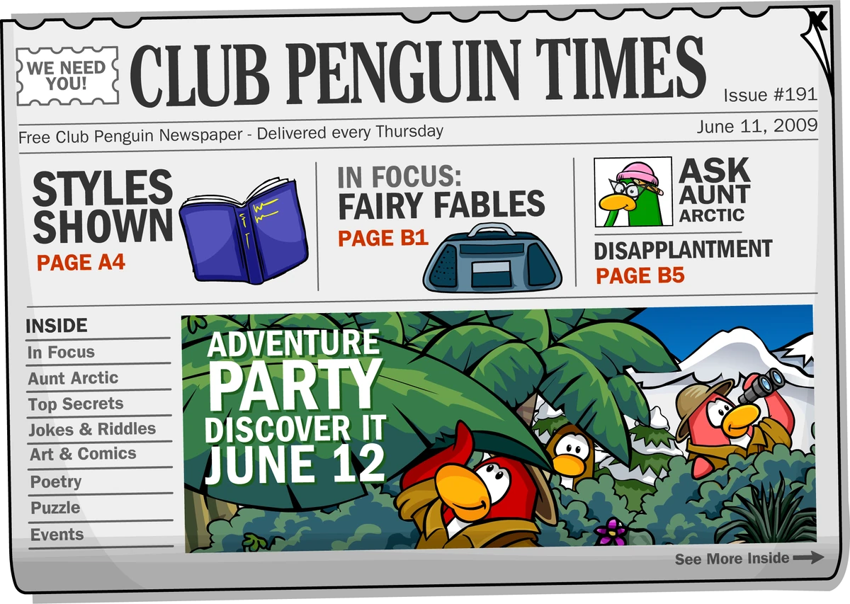 Club Penguin Times/Issue 191 | Club Penguin Wiki | Fandom