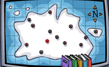 Mapa aéreo de la isla | Club Penguin Wiki | Fandom
