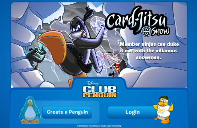 User blog:CaptainFrostedFlakes/Card-Jitsu Snow Login Screen custom ...