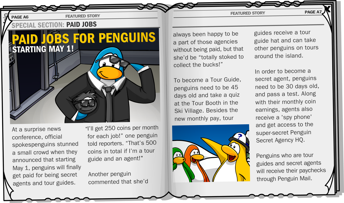 Paycheck | Club Penguin Wiki | Fandom