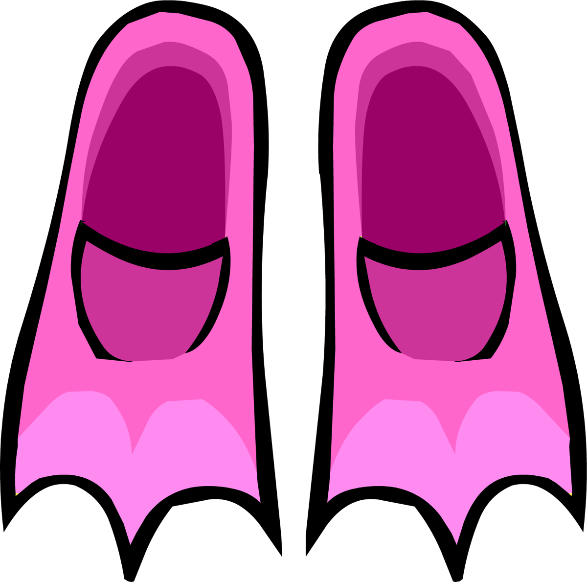 Pink Flippers | Club Penguin Wiki | Fandom