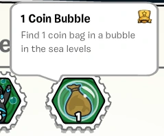 1 Coin Bubble stamp | Club Penguin Wiki | Fandom