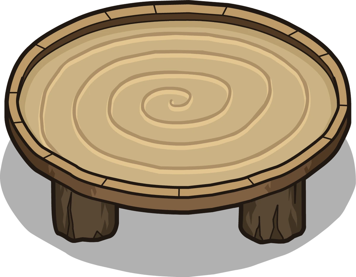 Wood Ring Table | Club Penguin Wiki | Fandom