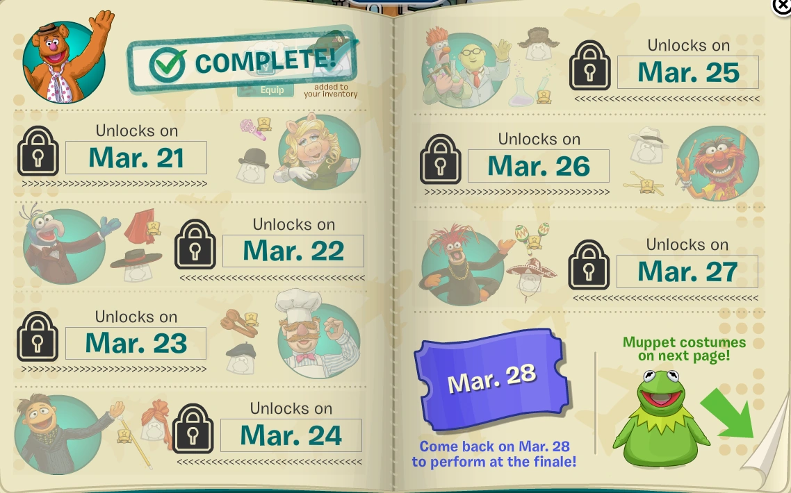Muppets Passport | Club Penguin Wiki | Fandom