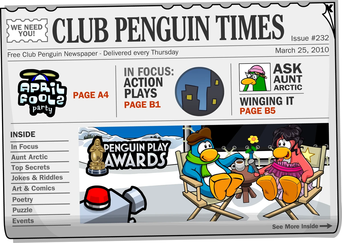 Club Penguin Times/Issue 232 | Club Penguin Wiki | Fandom