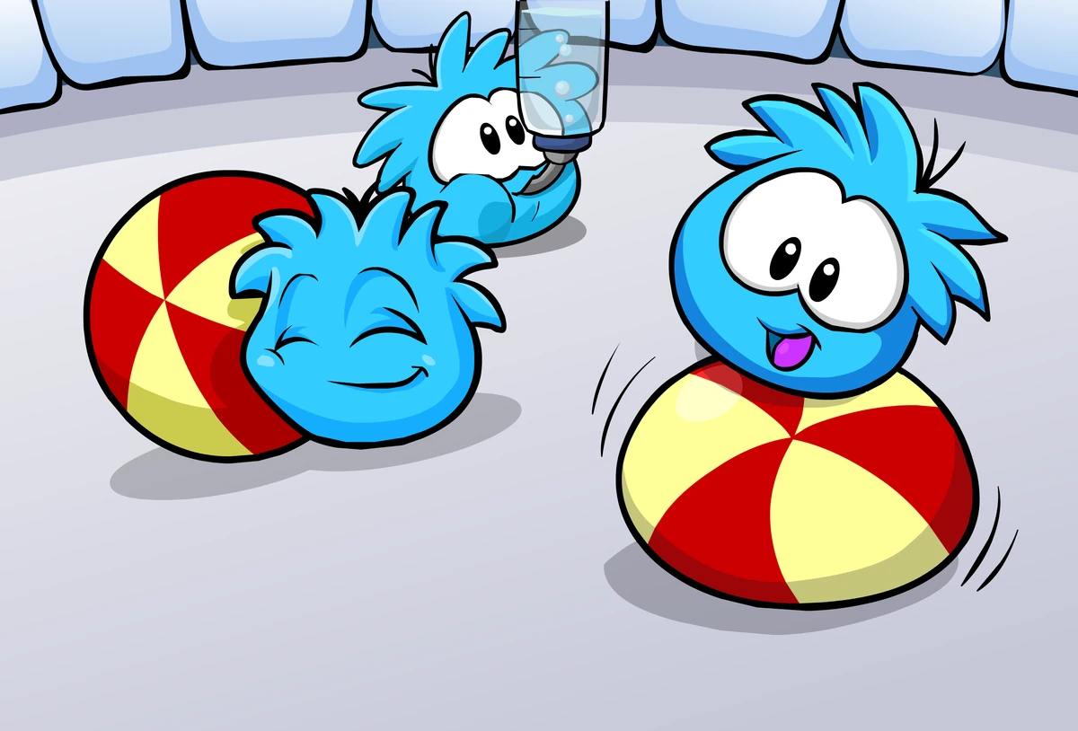Blue Puffle postcard | Club Penguin Wiki | Fandom