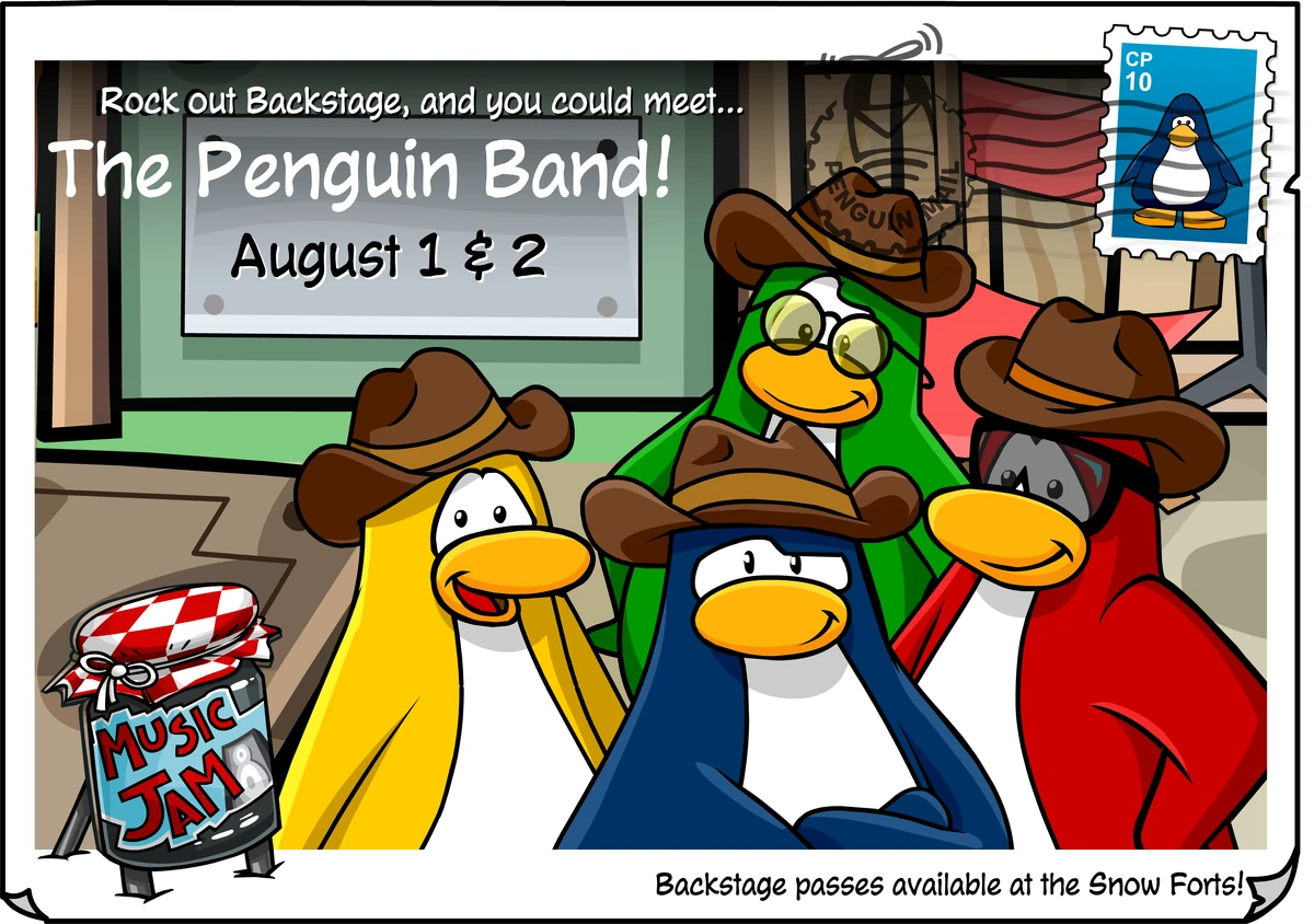 From the Band postcard | Club Penguin Wiki | Fandom