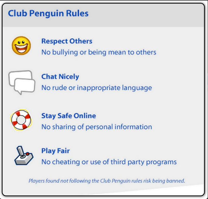 Rules | Club Penguin Wiki | Fandom