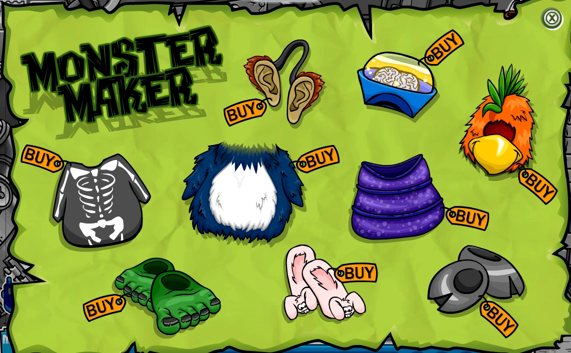 Monster Maker Catalog | Club Penguin Wiki | Fandom