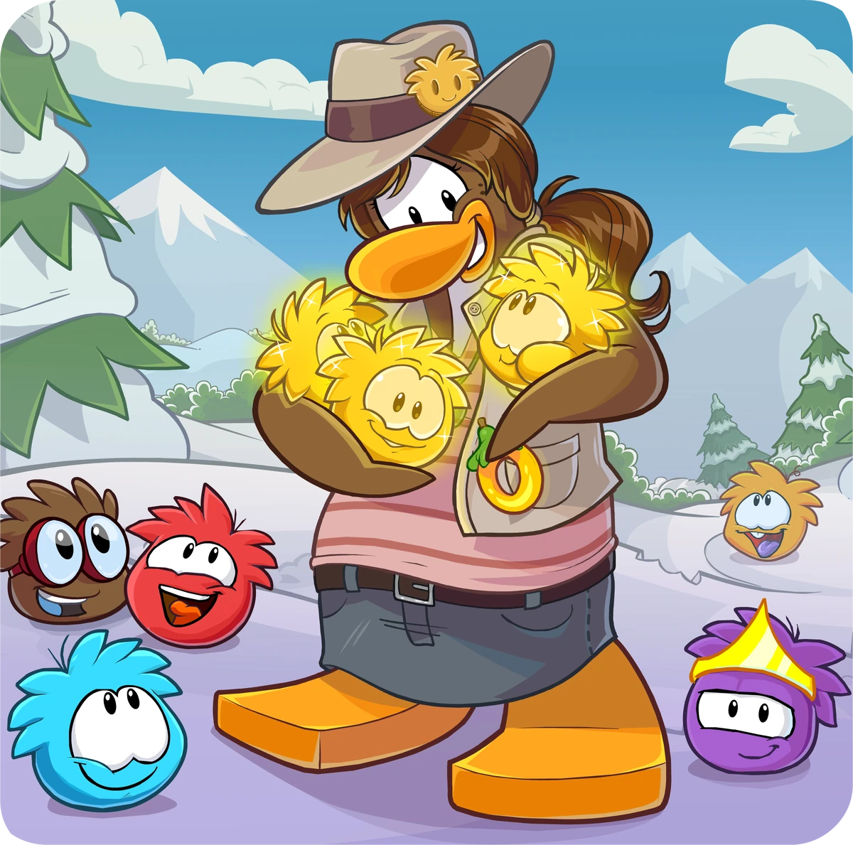 PH's Hat (Golden Puffle) | Club Penguin Wiki | Fandom
