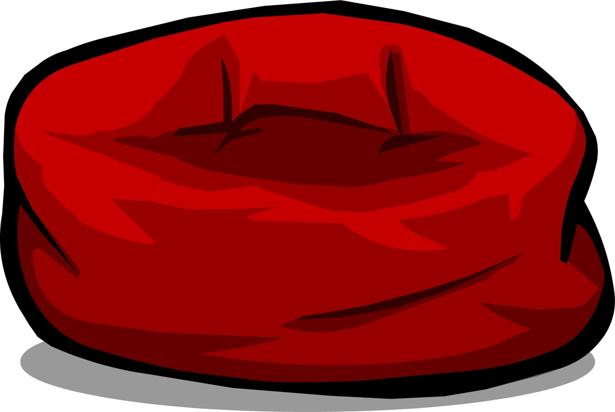 Red Beanbag Chair | Club Penguin Wiki | Fandom