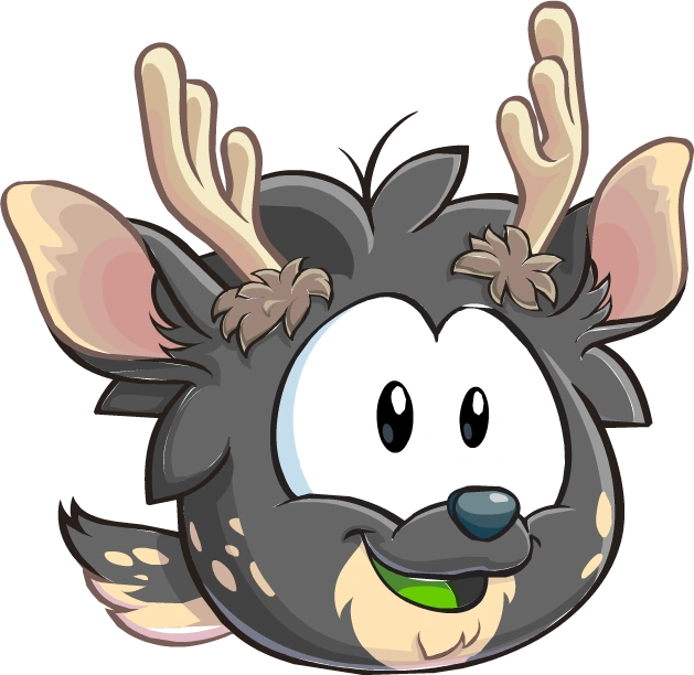 Puffle Ciervo Negro | Club Penguin Wiki | Fandom