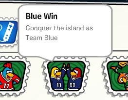 Blue Win stamp | Club Penguin Wiki | Fandom